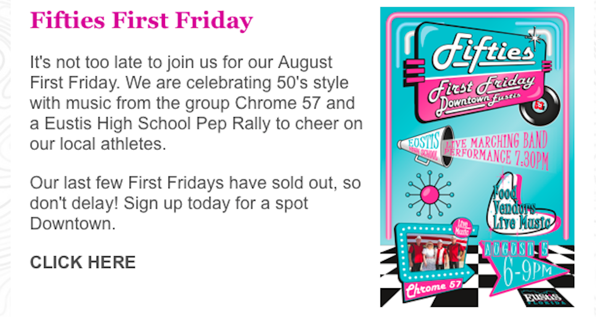 Eustis First Friday Event--Salute to the Fifties! · Mobilize